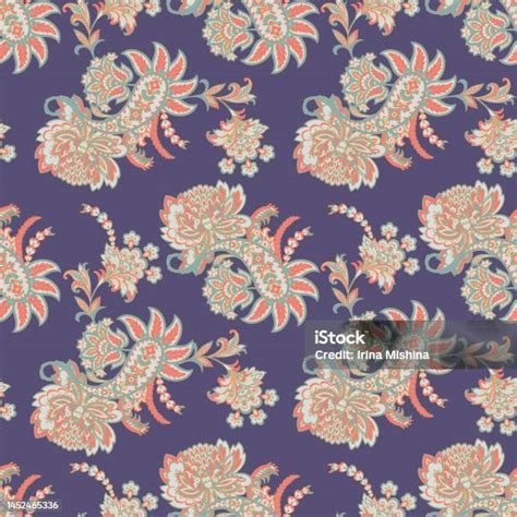 페이즐리 플로럴 동양 민족 패턴 원활한 벡터 장식품 다마스크 직물 패턴 0명에 대한 스톡 벡터 아트 및 기타 이미지 0명