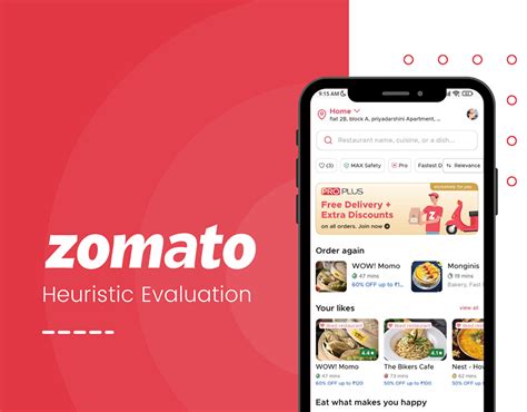 Zomato App Heuristic Evaluation Behance