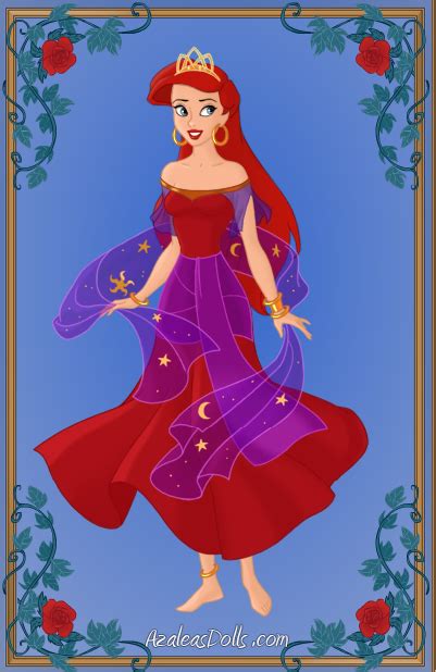 Ariel As Esmeralda Topsy Turvy Dress By Thomasanime On Deviantart
