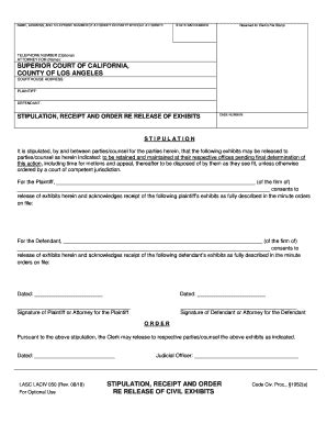 Superior Court Of California County Of Los Angeles La Court Fill