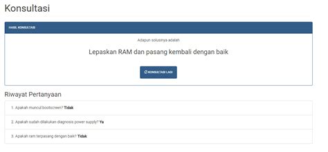 Source Code Sistem Pakar Metode Forward Chaining Dengan Php