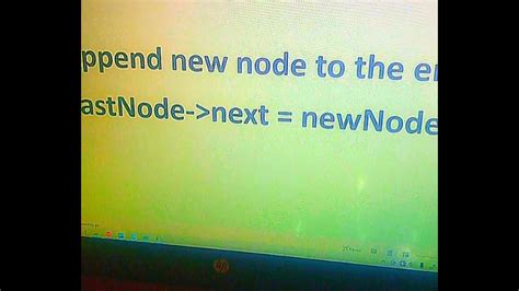 In C Linkedlist Program Appending A New Node To The End Of The Linkedlist Youtube