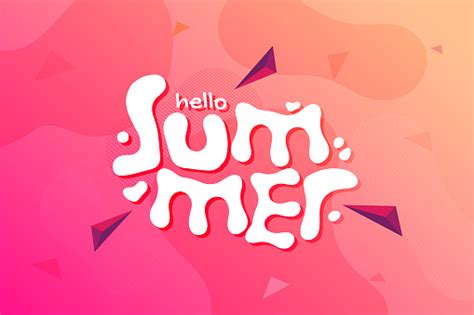 여름의 글자 구성과 추상적인 모양 여름 레터링 벡터 스톡 일러스트레이션 재미에 대한 스톡 벡터 아트 및 기타 이미지 재미 추상적인 배경 터키 Istock