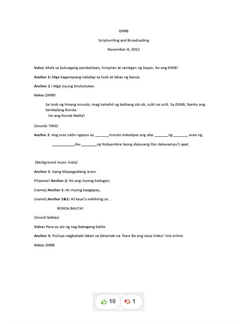 Filipino Radio Broadcasting Script Compress Pdf