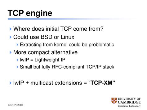 Ppt Tcp Xm Unicast Enabled Reliable Multicast Powerpoint