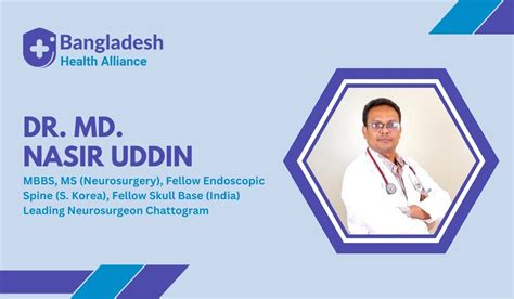 Dr Md Nasir Uddin Neurosurgeon In Evercare Chittagong