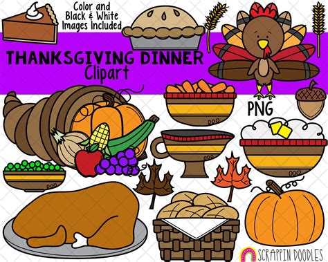 Thanksgiving Turkey Feast Clipart