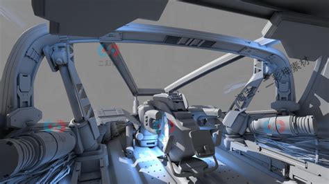C4d宇宙飞船战舰驾驶舱机舱控制室控制台ue飞碟fbx模型3dmax建模 C5917 创意街 创意街