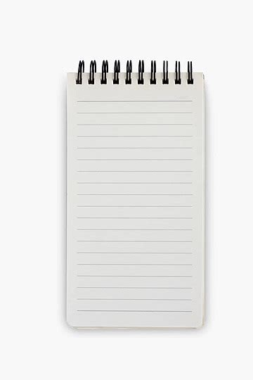 Fondo En Blanco Vertical Papel Espiral Diario Hoja En Blanco Foto E