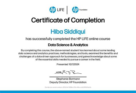 Hiba Siddiqui On Linkedin Datascience Analytics Professionaldevelopment Hpfoundation