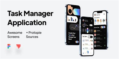 Task Manager Application Free Figma Template For App Designs