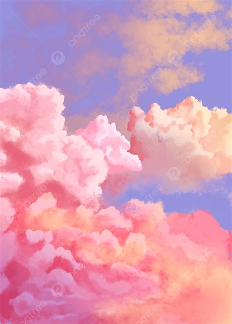 Fondos De Pantalla De Nubes Rosas Cielo Azul Con Nubes Rosas Y