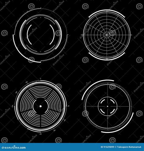 Radar Interface Future Stock Vector Illustration Of Sign 91629899