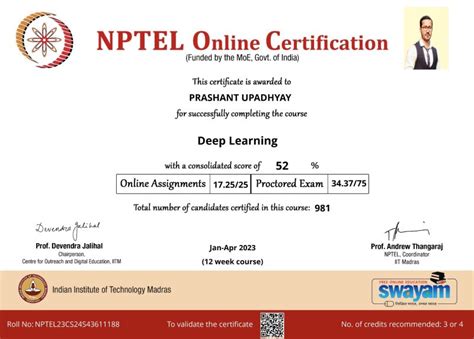 Prashant Upadhyay On Linkedin Nptel Deeplearning Iitropar