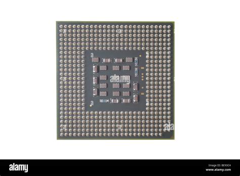 PC CPU Chip Isolated On White Stock Photo Alamy