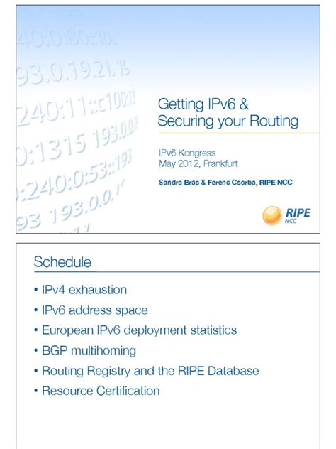 getting ipv6 and securing your routing ipv6 kongress may 2012 frankfurt