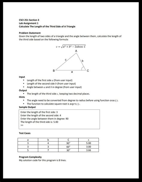 Solved CSCI Section Lab Assignment Calculate The Chegg