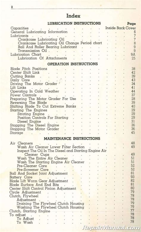 Caterpillar 12 Motor Grader Operators Manual