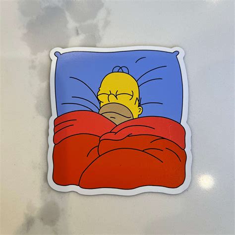 Homer Simpson Sleeping At Work