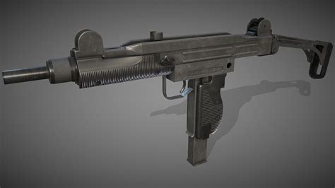 Uzi 9mm Download Free 3d Model By Danielcollado [8cc32c2] Sketchfab
