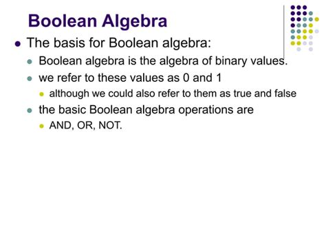 Boolean Algebrappt
