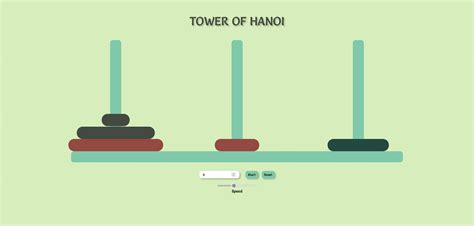 Github Pypranavtowerofhanoi Tower Of Hanoi Visualization Webpage