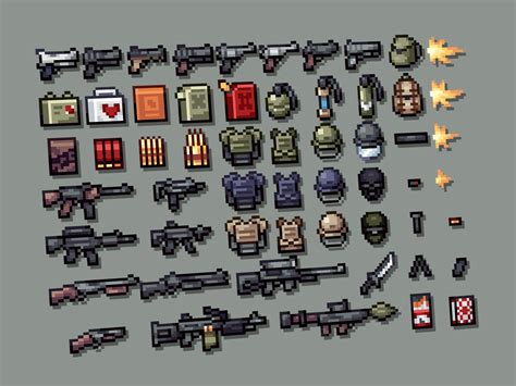 Mini Military Asset Pack By Zsprites