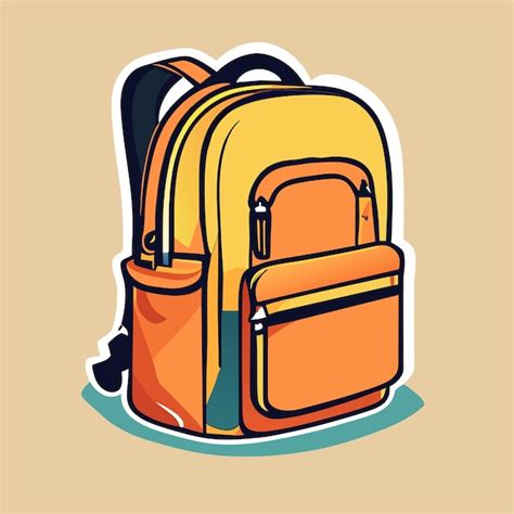 가방 벡터 일러스트 레이 션 프리미엄 벡터