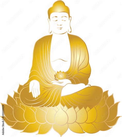 Gautama Buddha Gold Statue