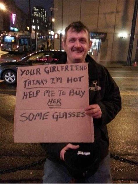 Funny Homeless Guy Signs The Funny Beaver