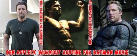 Ben Affleck Workout Routine For Batman Movie Ben Affleck Workout
