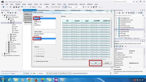 Aspnetcnetvbnetjqueryjavascriptgridviewsql Serverajaxssrs