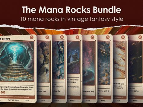 Mana Rocks Bundle 10 Artifacts Mtg Proxy Alfies Adventure Etsy