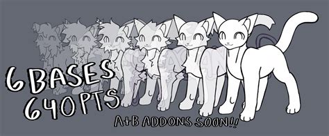 Chibi Warrior Cat Adopt Base Main Base 1 By Seasandoo On Deviantart