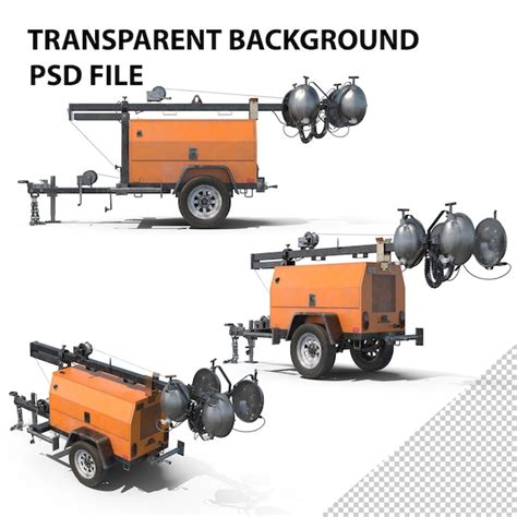 Premium Psd Dirty Mobile Construction Light Generator Png