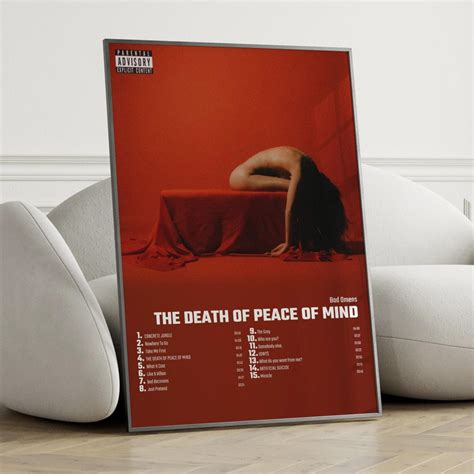 Bad Omens The Death Of Peace Of Mind Album Cover Poster Wall Art Bad Omens The Death Of Peace