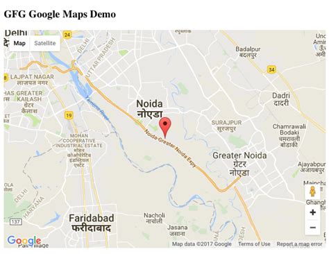 How To Add Google Maps With A Marker To A Website GeeksforGeeks