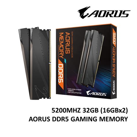 GIGABYTE AORUS MEMORY RAM DDR5 32GB 2x16GB 5200MHz GP ARS32G52D5 Shopee Malaysia