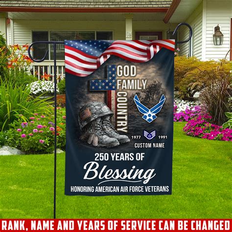 Us Air Force E 8 Air Force First Sergeant Garden Flag Proud Us Veteran