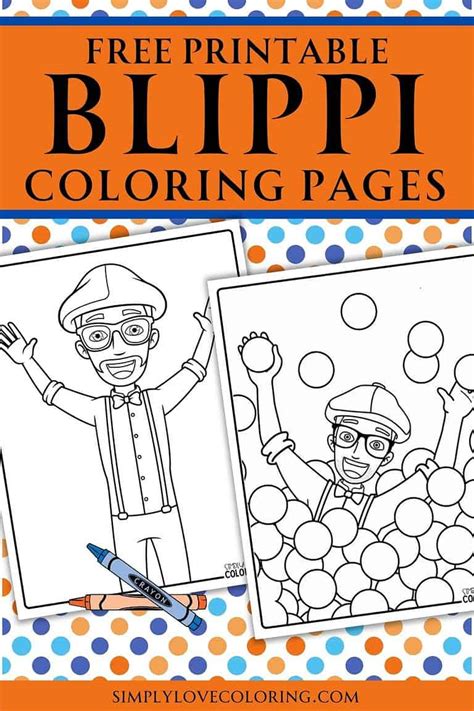 Blippi Coloring Pages Free Pdf Printables Simply Love Coloring