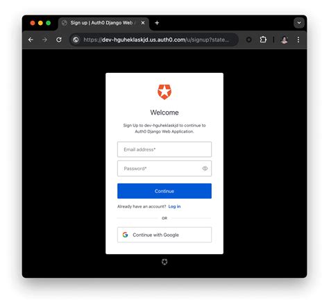 Django Authentication By Example