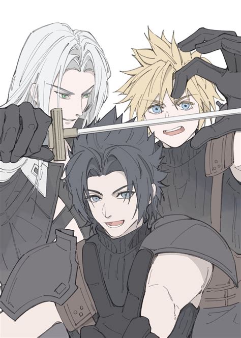 Mgt Cloud Strife Sephiroth Zack Fair Crisis Core Final Fantasy Vii Final Fantasy