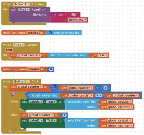 How Do I Read Csv File Row By Row 10 By Timai2 Mit App Inventor Help Mit App Inventor
