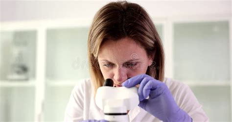 Laboratory Microscope Lens And Modern Microscopes In Laboratory Stock Footage Video Of Virus