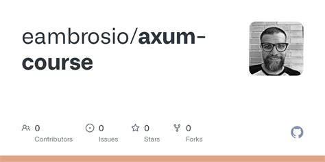 Github Eambrosio Axum Course