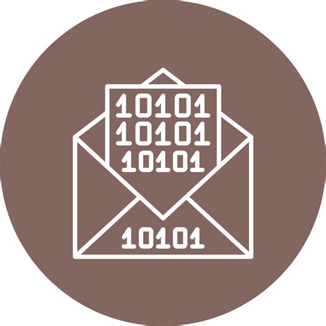 Binary Messages Line Circle Background Icon 17622367 Vector Art At Vecteezy