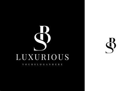 Premium Vector Elegant Simple Minimal Luxury Serif Font Alphabet Letter S B Monogram Logo Design