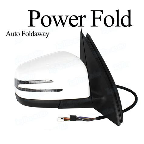 Right Side White Mirror W Blind Spot For 2012 15 Mercedes Benz W166