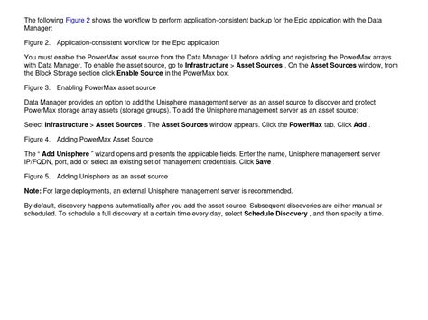 High Level Workflow To Protect Epic Application Protecting Epic Data With Dell Powerprotect