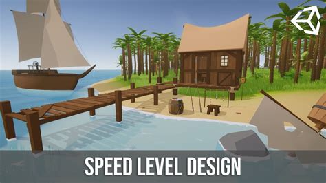 Unity Speed Level Design Low Poly Tropical Island Urp Youtube